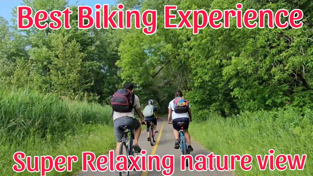 Relaxing view with biking experience, super relaxing day - YouTube