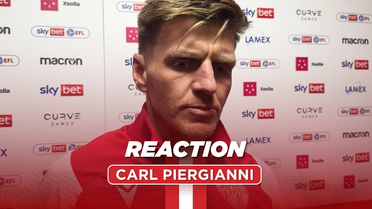 Carl Piergianni's reaction | Stevenage 1-1 Mansfield Town - YouTube