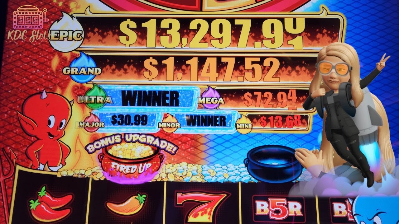 Smokin' Hot Stuff Wicked Wheel Fire & Ice Slot Machine! Ultra ...