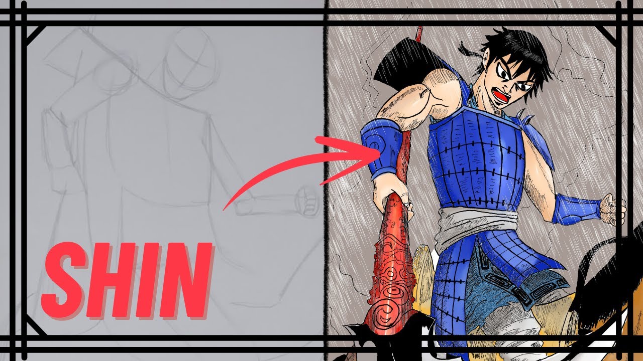 Let's Draw: Shin of the Hi Shin Unit Drawing Timelapse | Kingdom - YouTube