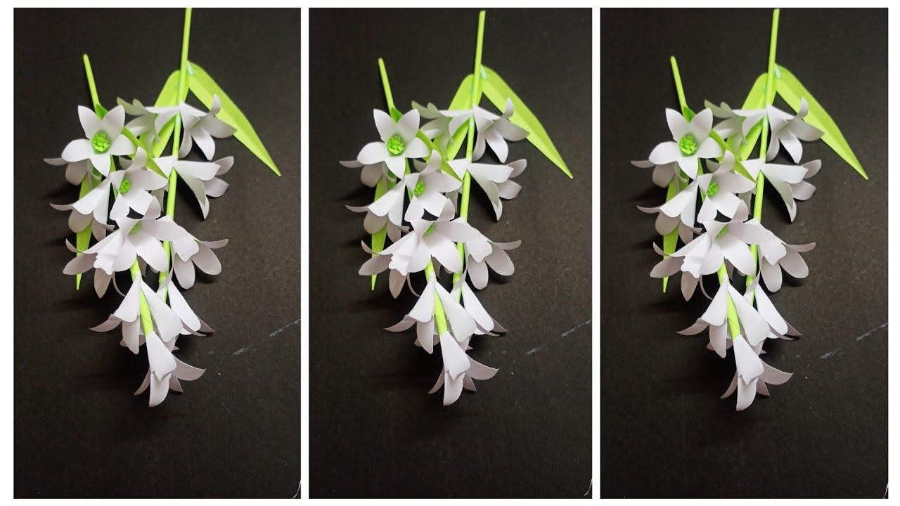 Beautiful Lilly flowers with color paper | How to make Lilly flowers ...