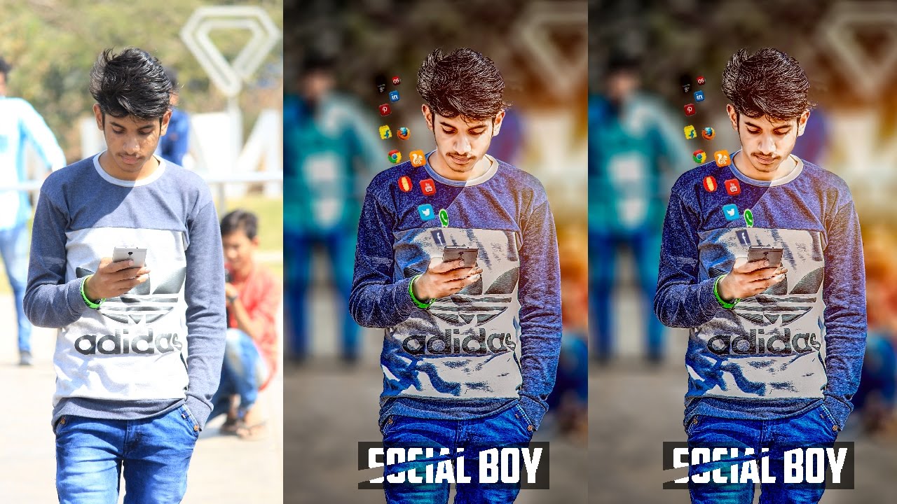 social boy - photoshop cc - photoshop tutorial - YouTube