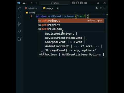 Unsaved Alert⚠️ #javascript #coding #webdevelopment - YouTube