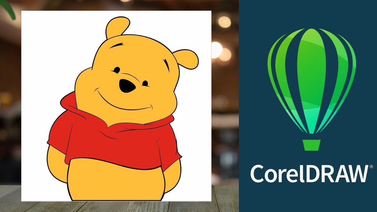 Creating Winnie the Pooh character | cartoon Illustration in CorelDRAW ...