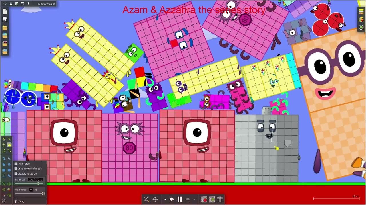 numberblocks algodoo floor is lava part5 - YouTube