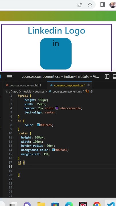 Animated LinkedIn logo only in 50sec for website using HTML & CSS | Code With Bipin - YouTube