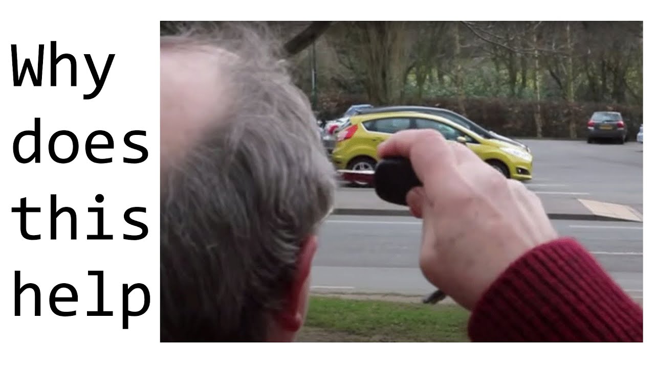 Why does holding your car key to your head extend its range - YouTube