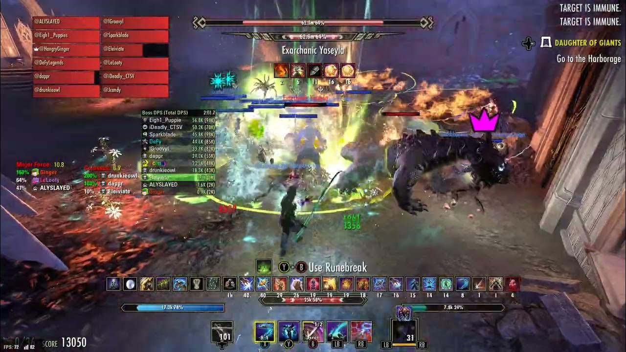 ESO vSE First boss HM day 1 - Cro Tank POV - YouTube