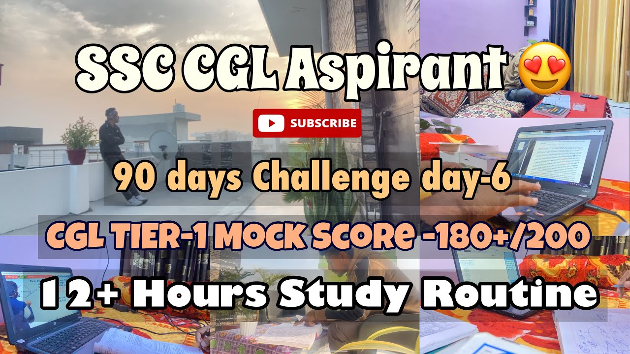 SSC STUDY VLOG ️ || SSC CGL 2024😍 || 12+ HOURS STUDY ROUTINE 🫡 || # ...