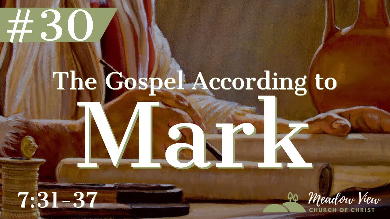 The Gospel According to Mark (#30): Healing Spit? - YouTube