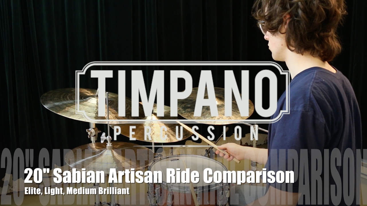 Sabian Artisan 20" Ride Comparison: Elite, Light, Medium - YouTube