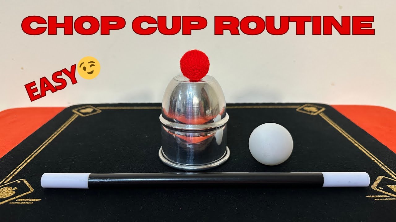 SIMPLE CHOP CUP ROUTINE | MAGIC TRICK TUTORIAL - YouTube