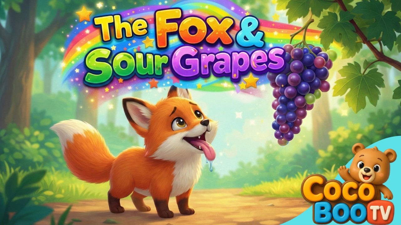The Fox and the Grapes Story | Learn an Important Moral for Kids - YouTube