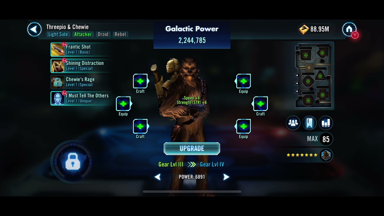 SWGoH - CLS Rebels Hoard Unlock and Gear - YouTube