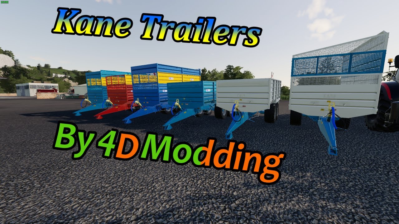 Kane Trailers By 4D Modding FS19 - YouTube