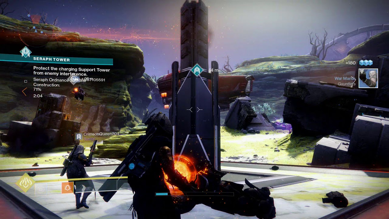 Destiny 2: Io Seraph Tower Public Event Completion Gameplay - YouTube