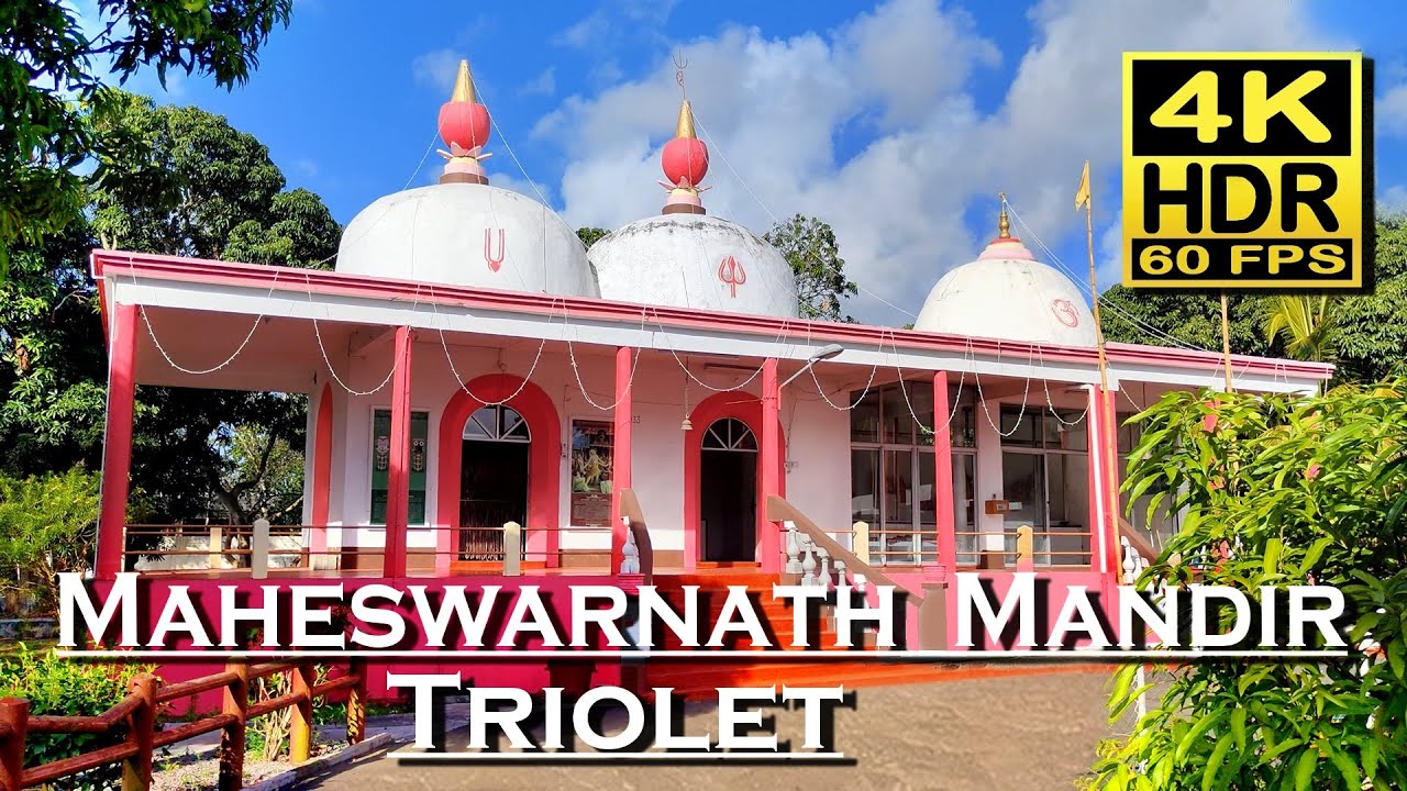 Maheswarnath Mandir , Triolet , Mauritius in 4K 60fps HDR (UHD) 💖 The ...