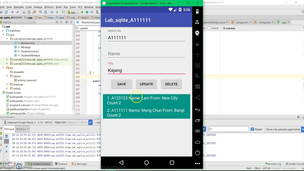 13 Lab Sqlite Assignment - YouTube