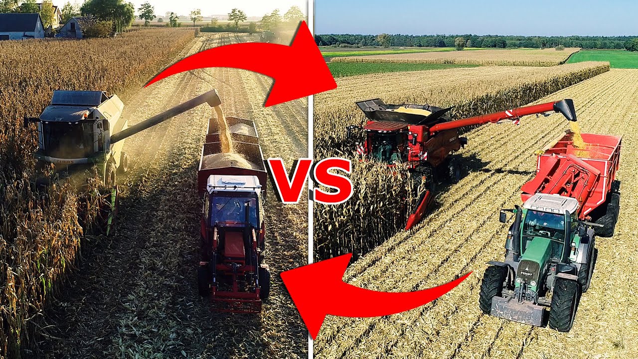 KUKURYDZA 2022 – CASE IH Axial Flow 7250 VS CLAAS Tucano 320 - YouTube