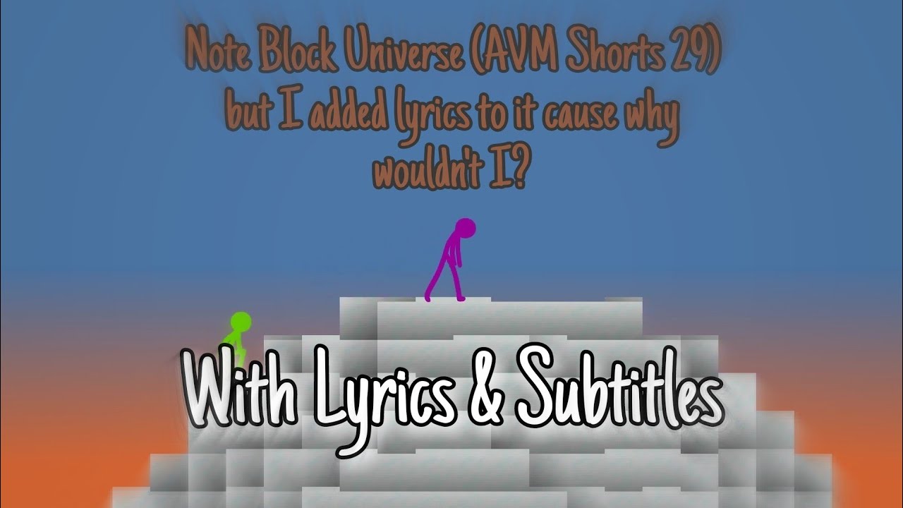 Note Block Universe Lyrics And Subtitles Second Half Alanbecker Youtube