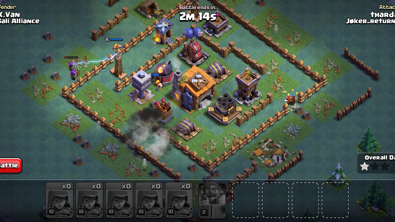 builder base 8 attack with sneaky archers.. - YouTube