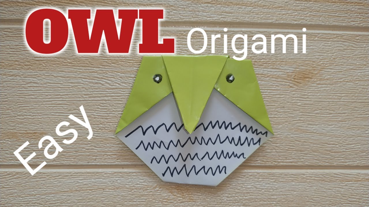 Origami Owl |-Easy and simple Origami Tutorial - Crafts - DIY paper - YouTube