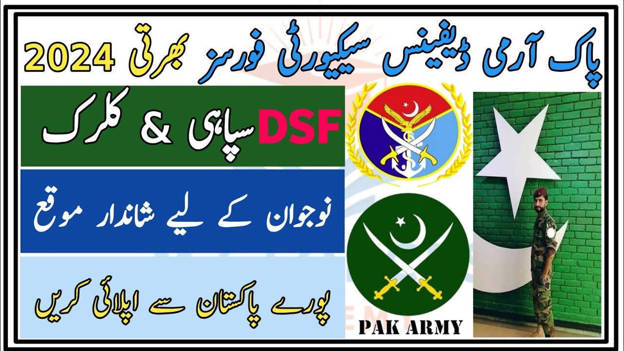 Defense Security Forces new jobs 2024|DSF army jobs 2024|New jobs 2024 ...