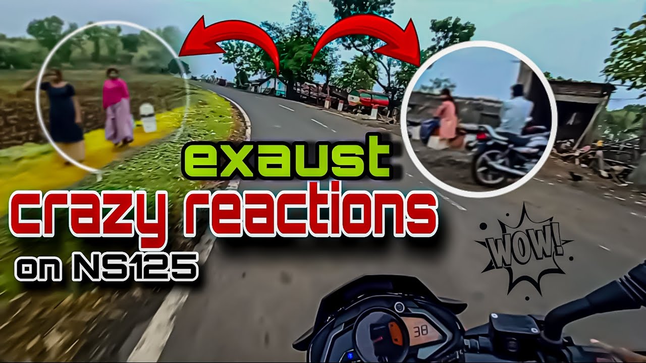 CRAZY REACTIONS ON EXAUST SOUND || NS125 #reactionvideo - YouTube
