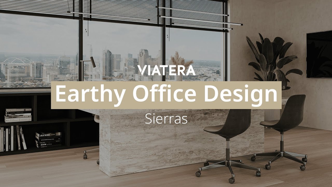 Elevate Your Office with Earthy Design | Sierras by VIATERA Quartz ...