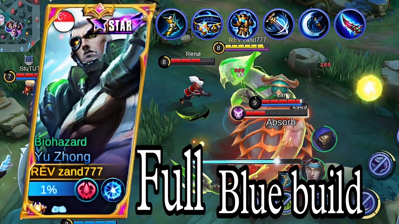 THIS BLUE BUILD CAN EASILY COUNTER BADANG AND ALDOUS | YU ZHONG FULL ...