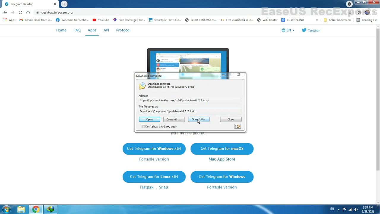 How to use Telegram (Portable) In PC or Laptop Without installing Any ...
