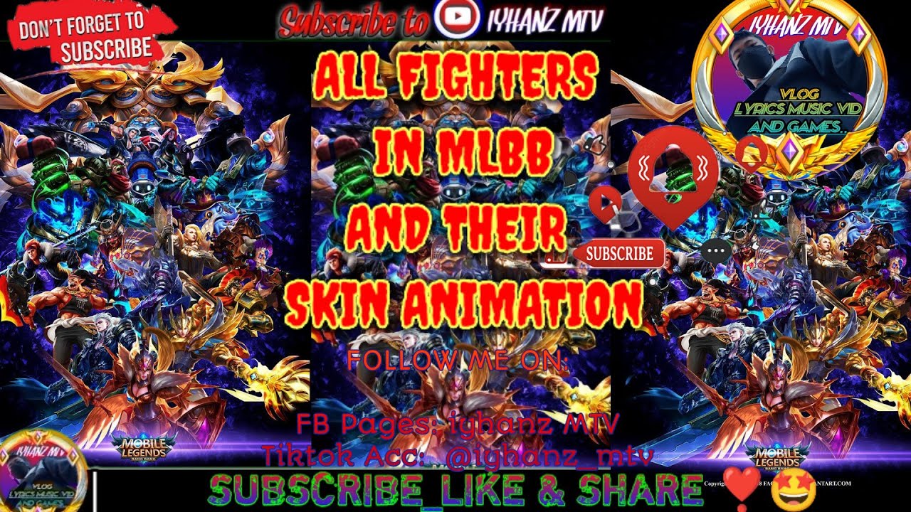 ALL FIGHTERS STARLIGHT SKIN ANIMATION(Please Subscribe 💕)_IYHANZ MTV ...