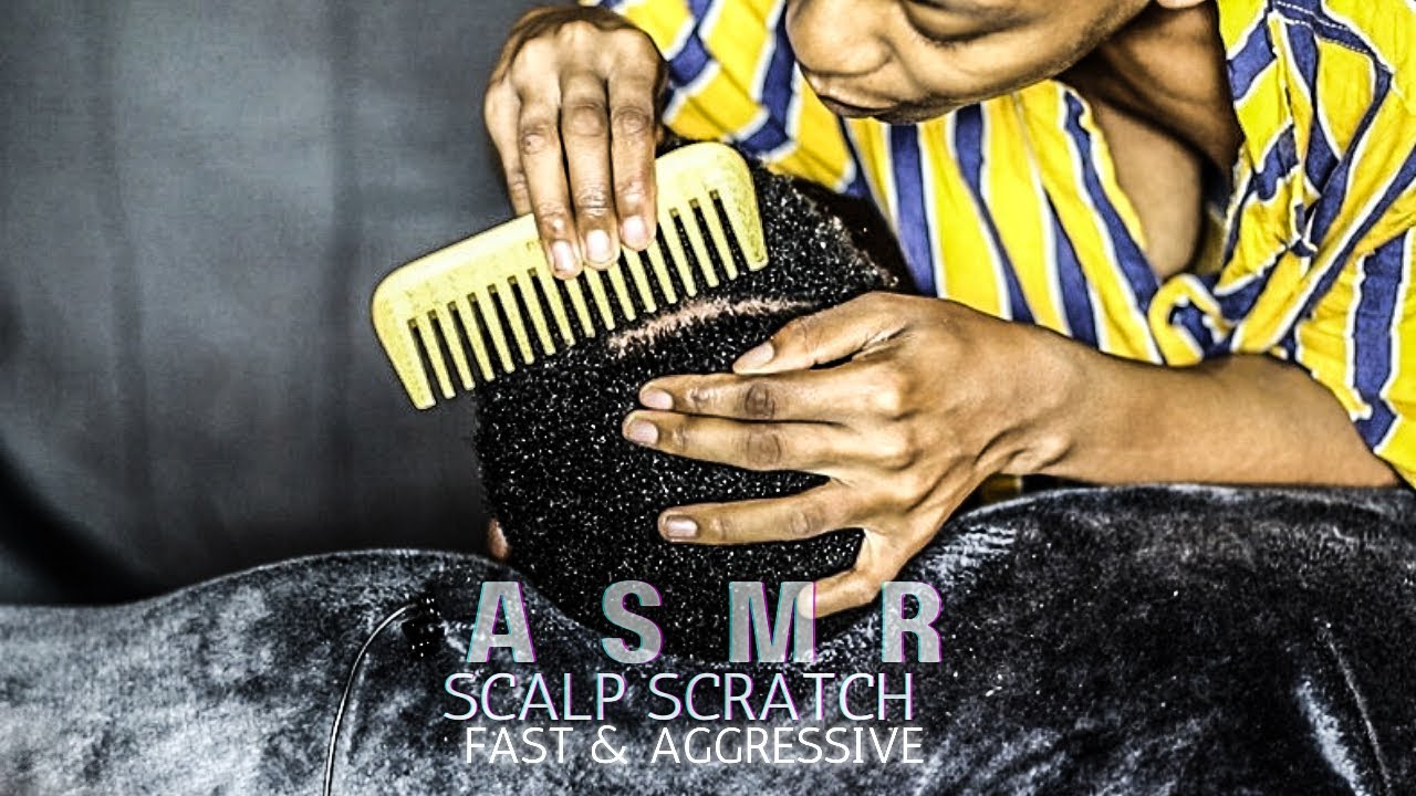 ASMR FAST & INTENSE AGGRESSIVE SCALP SCRATCH HAIR BRUSHING SOUNDS @asmr ...