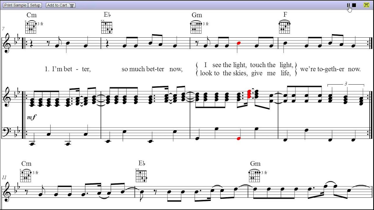 "Chasing the Sun" by The Wanted - Piano Sheet Music (Teaser) - YouTube