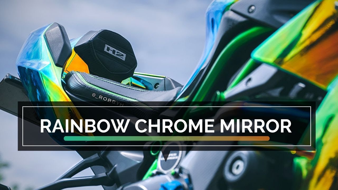 KAWASAKI H2 - RAINBOW CHROME MIRROR-[ referensi warna sticker] - YouTube