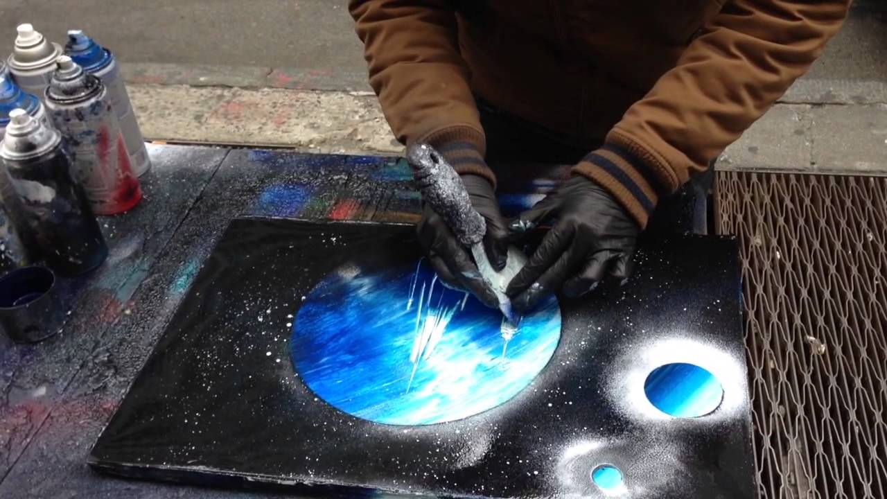 NYC spray paint art - YouTube