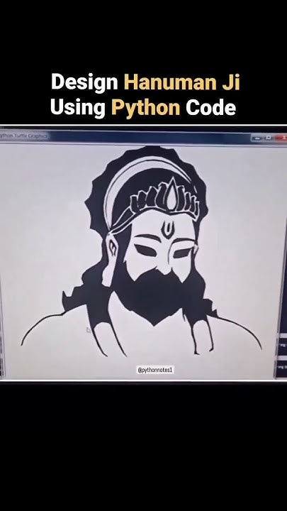 Jai Shree Ram🙏 Designing Hanuman Jii Using Python Code Learntocode Coding Pythonlanguage 