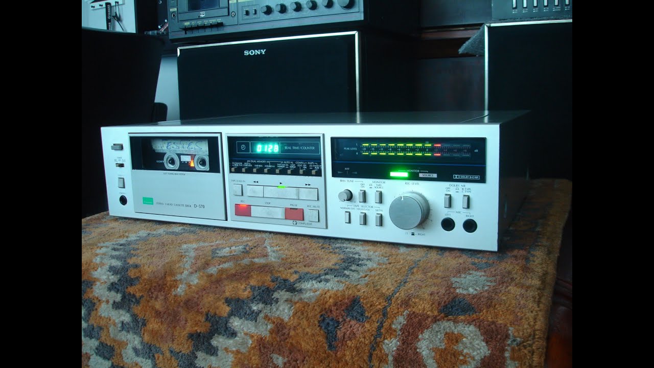 SANSUI D 570 Tape Deck Cassete DOBLBY B +C+BIAS Ajustável - YouTube