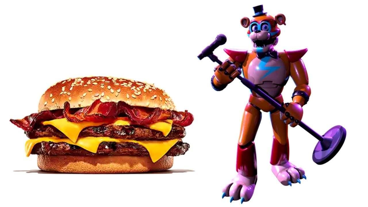 FNAF Security Breach Characters and their favorite FOOD at Burger King ...