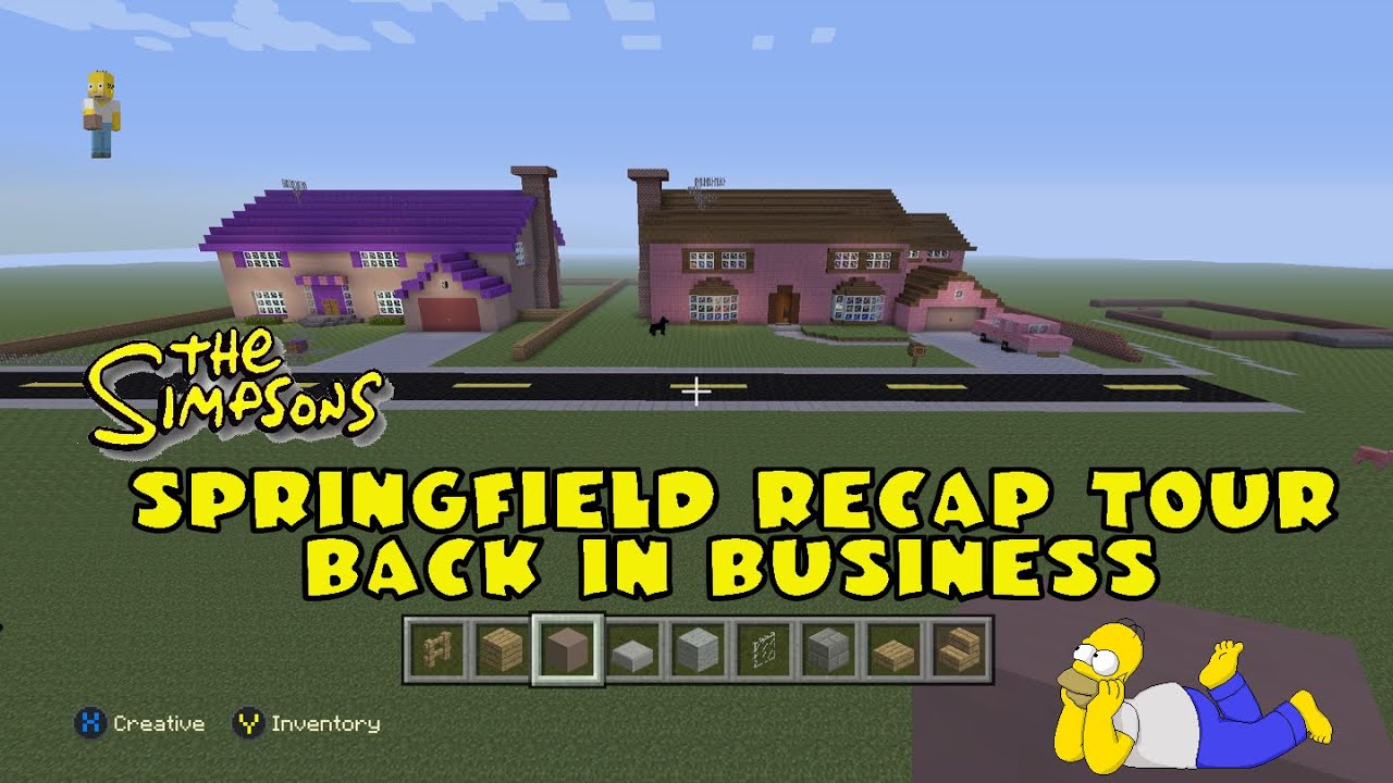 Minecraft: Springfield Project Recap Tour - YouTube