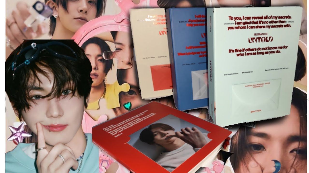 [Unboxing] ENHYPEN "Romance:Untold". XOXO ️🤍 ️ - YouTube