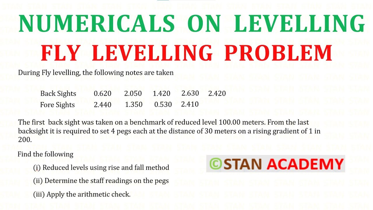 Levelling Problem No 9 - Fly Levelling Missing Values Calculation ...