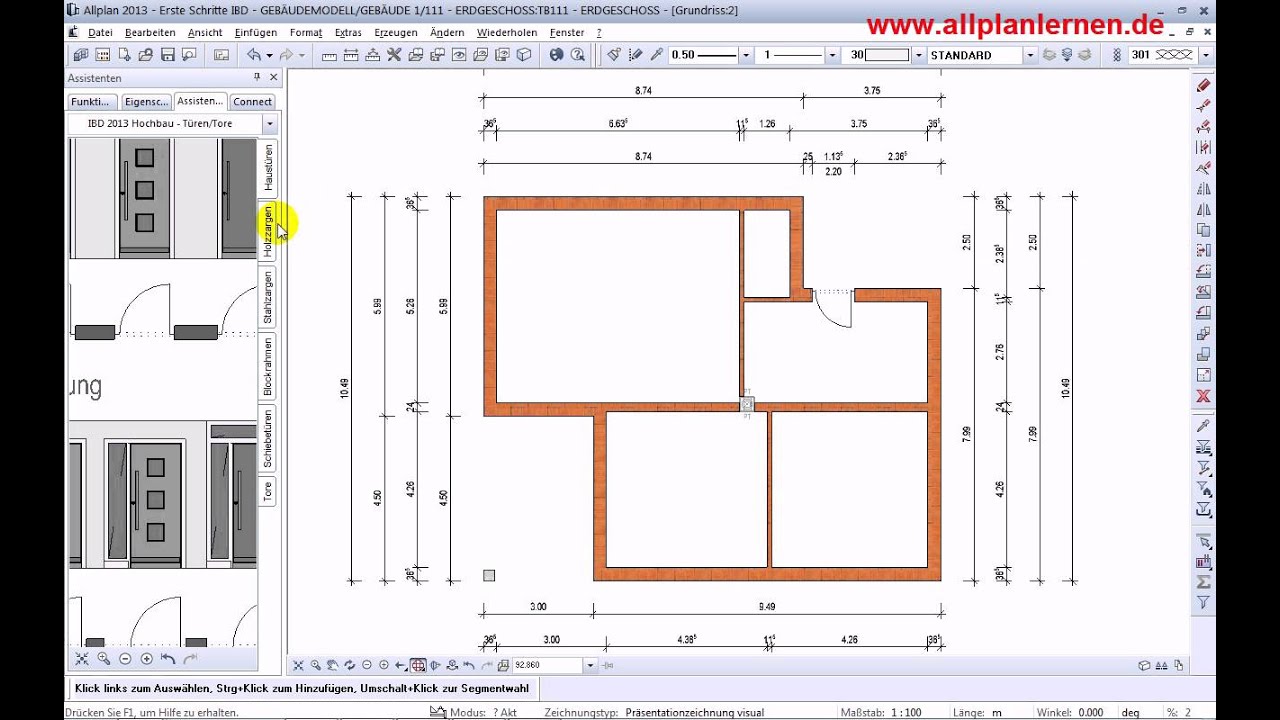 Allplan-IBD Teil 4/8-Öffnungen - YouTube