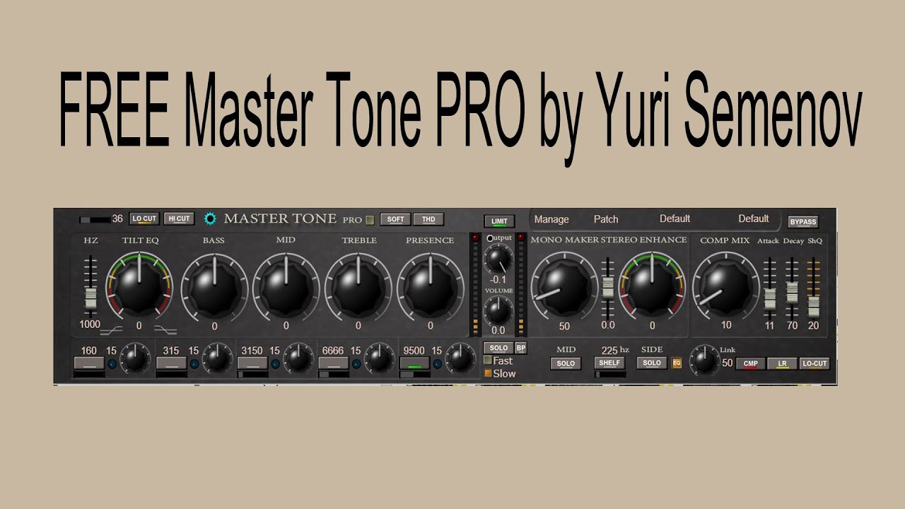 FREE Master Tone PRO by Yuri Semenov - YouTube