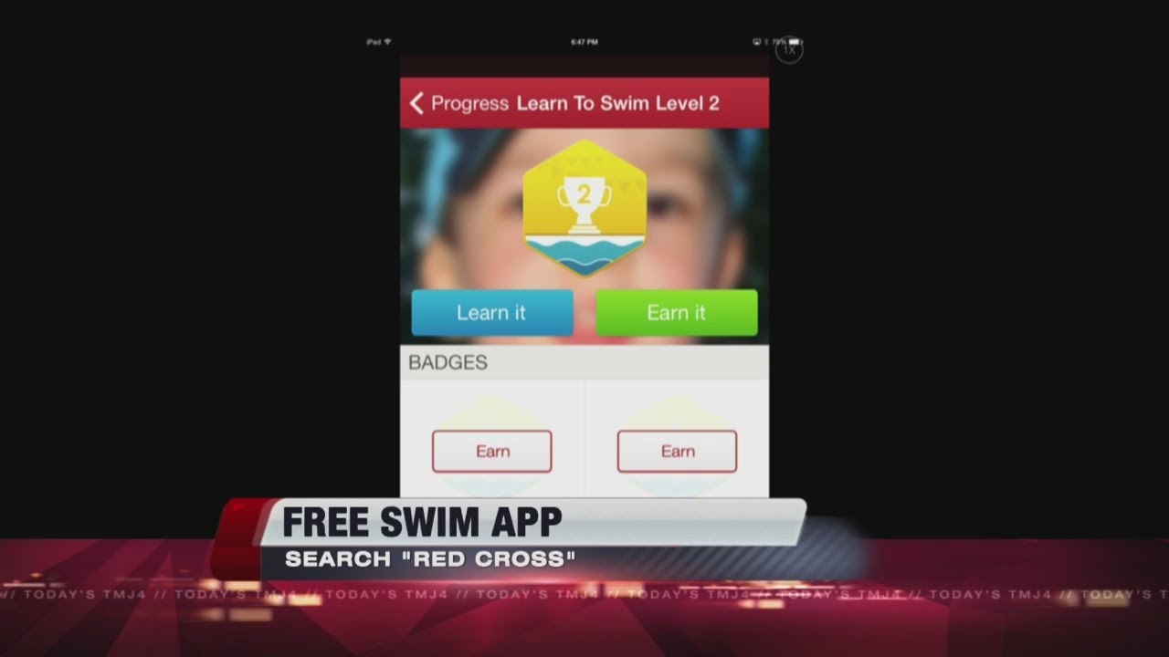 American Red Cross offers free swimming safety app - YouTube