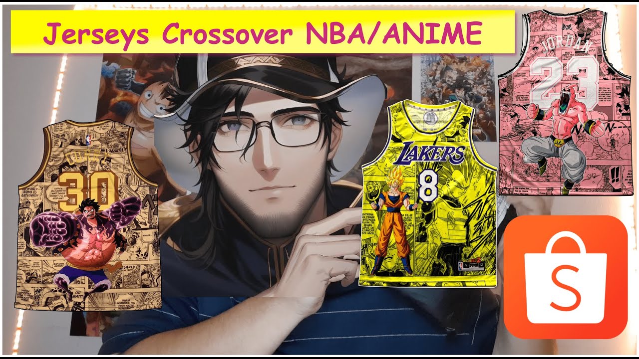 Compra de 2 JERSEYS NBA diseño EXCLUSIVO CROSSOVER NBA y ANIME | SHOPEE ...