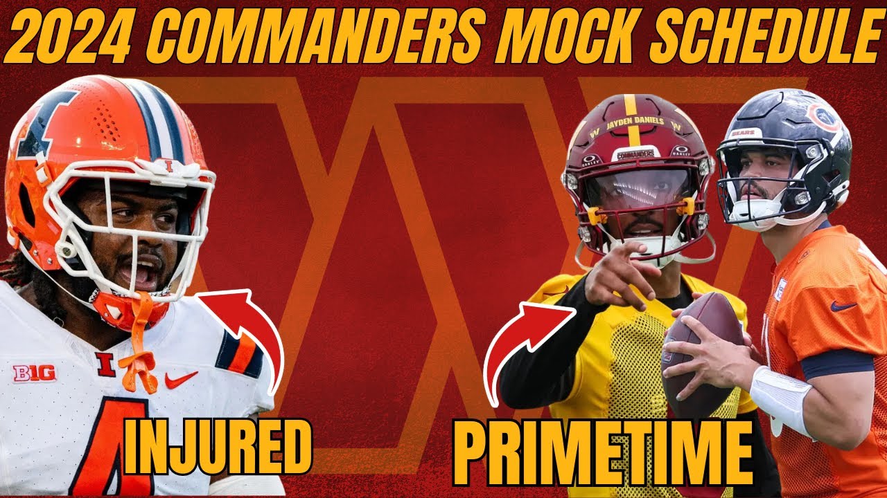 Washington Commanders 2024 Mock Schedule + Rookie Minicamp | KUWTC S3E41 - YouTube