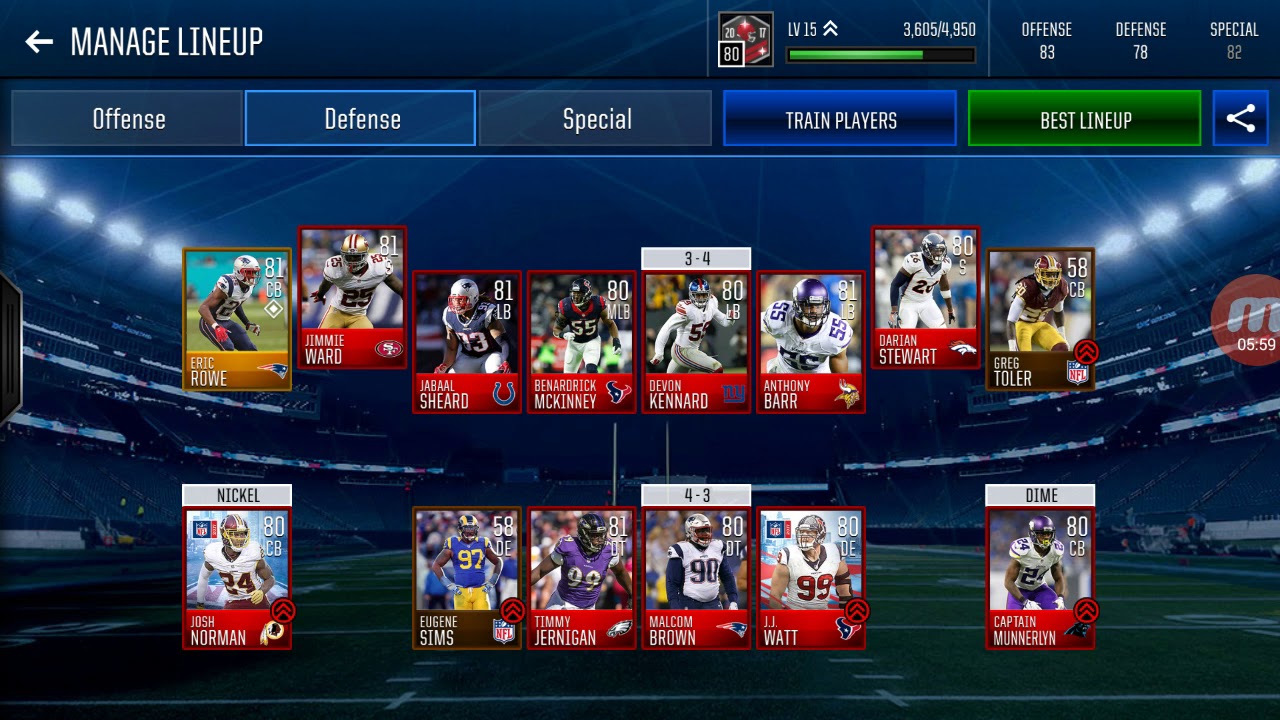 Madden mobile 18 gameplay + league options - YouTube