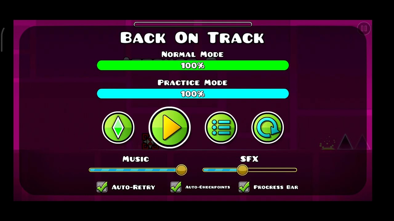 geometry dash - back on track all coins - YouTube