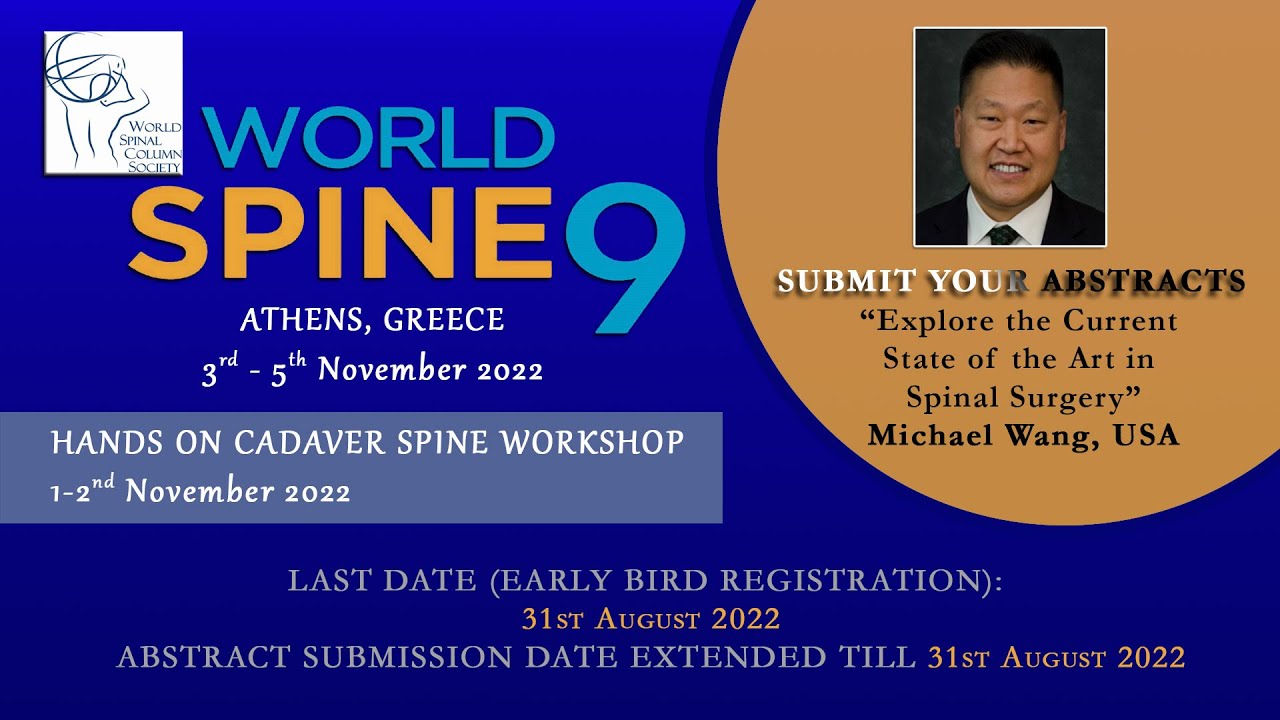 World Spine 9 - Explore the State of the Art Spinal Surgery - YouTube